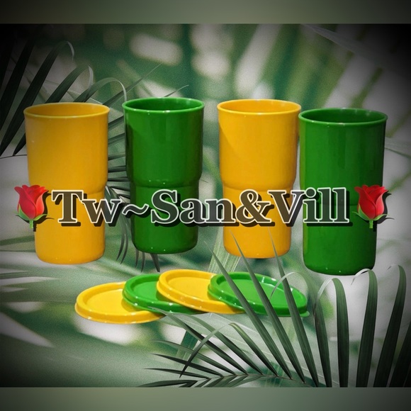 Tupperware | Kitchen | Tupperware Table Top Stacking Tumblers Set 4 2 ...